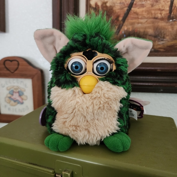 Toys | Vintage Furby Green Tiger Stripe Deadstock | Poshmark
